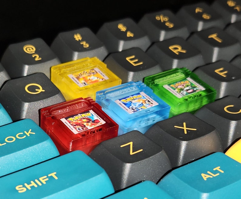 Pokemon Red/blue/yellow/green RGB Custom Artisan Keycap - Etsy