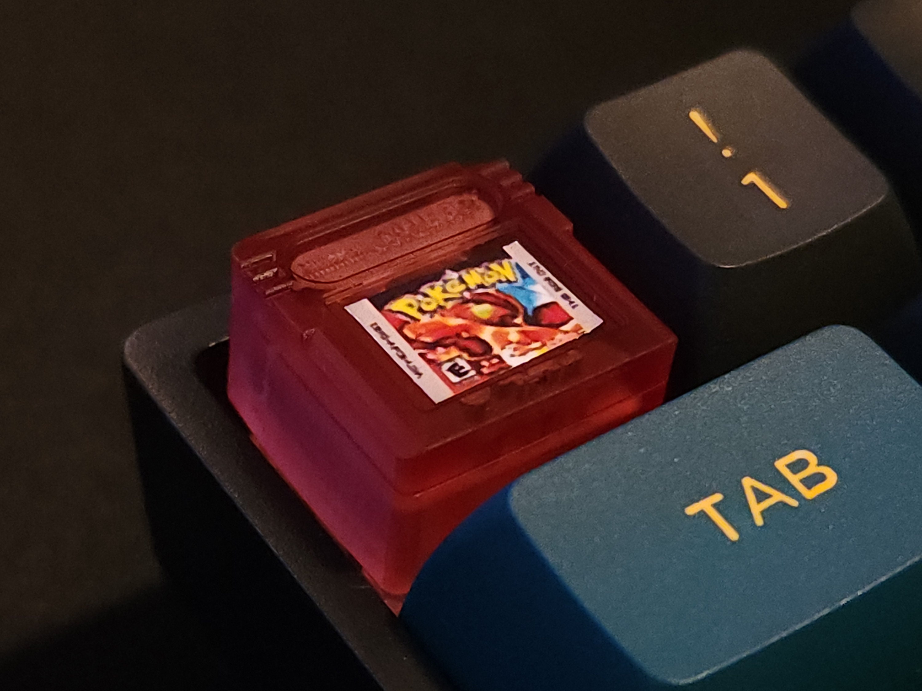 Pokemon Red/blue/yellow/green RGB Custom Artisan Keycap - Etsy