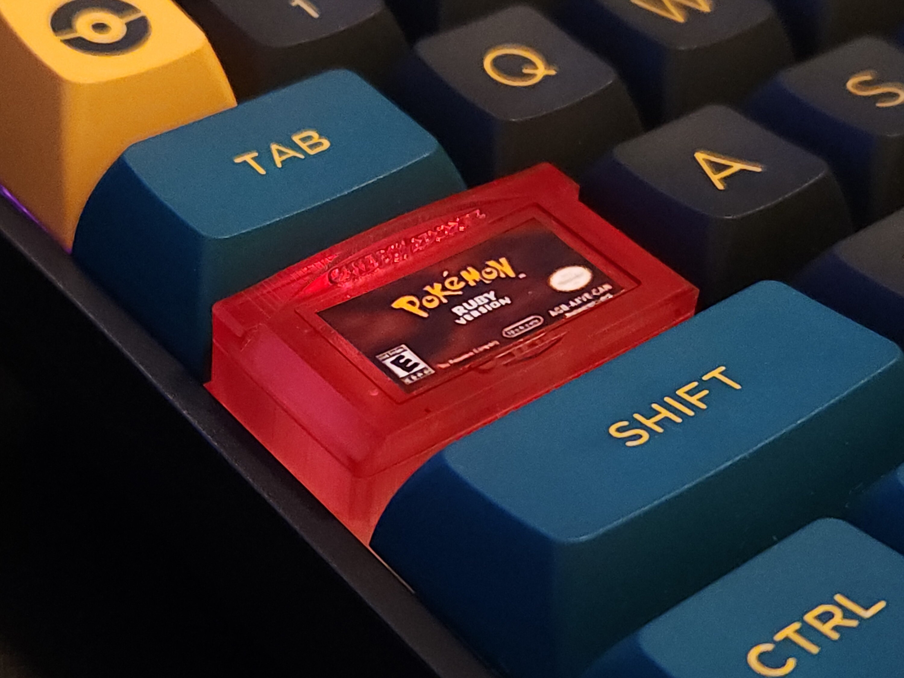 Pokemon Ruby/sapphire/emerald RGB Custom Artisan Keycap - Etsy
