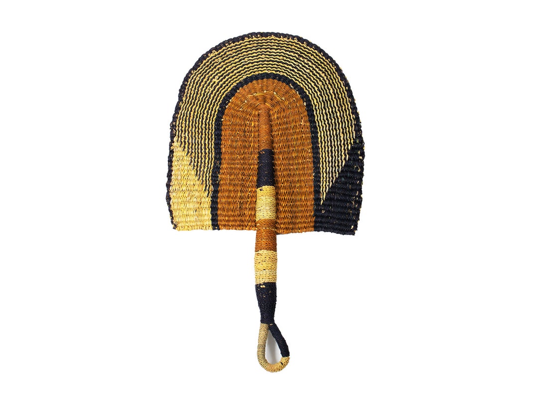 DC1 African Ethnic Tribal Straw Hand Fan VCZ - Etsy