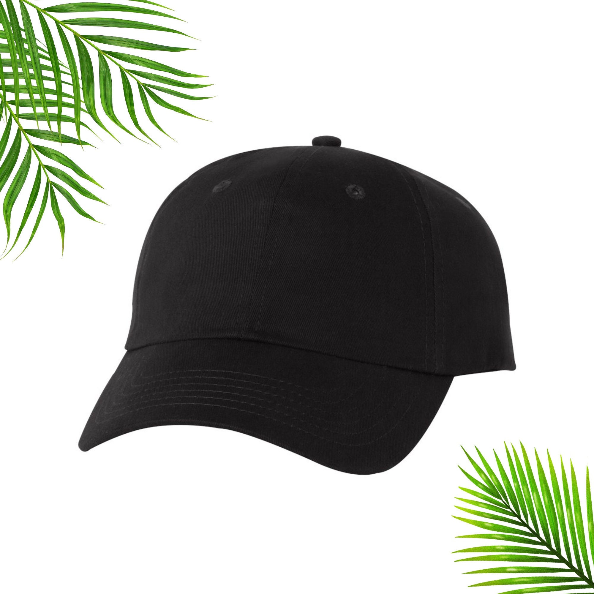 CAF Unisex Black Cap Adjustable Size Perfect for Outdoor - Etsy