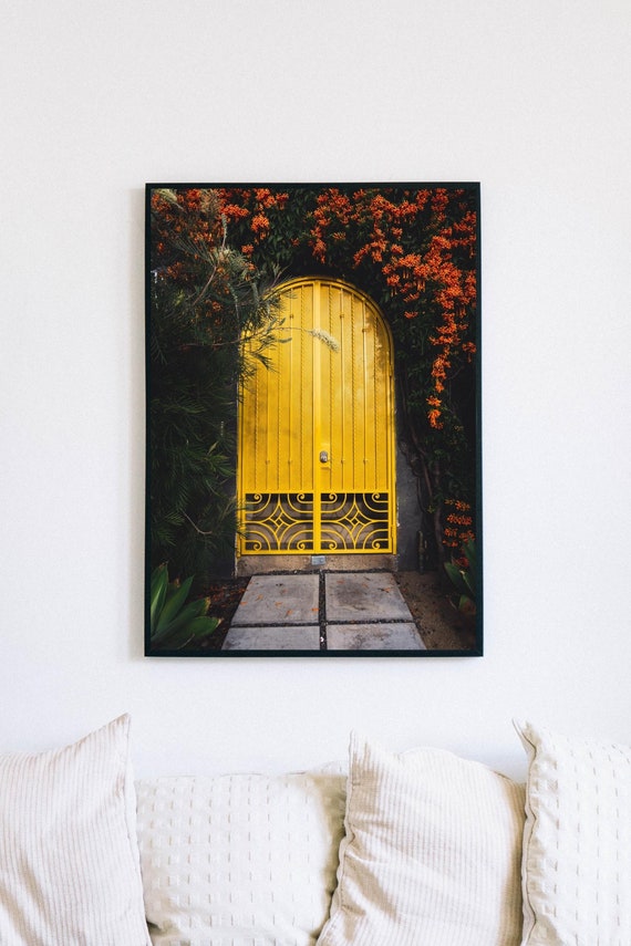 Printable Yellow Door Photo Digital Instant Download Poster | Etsy
