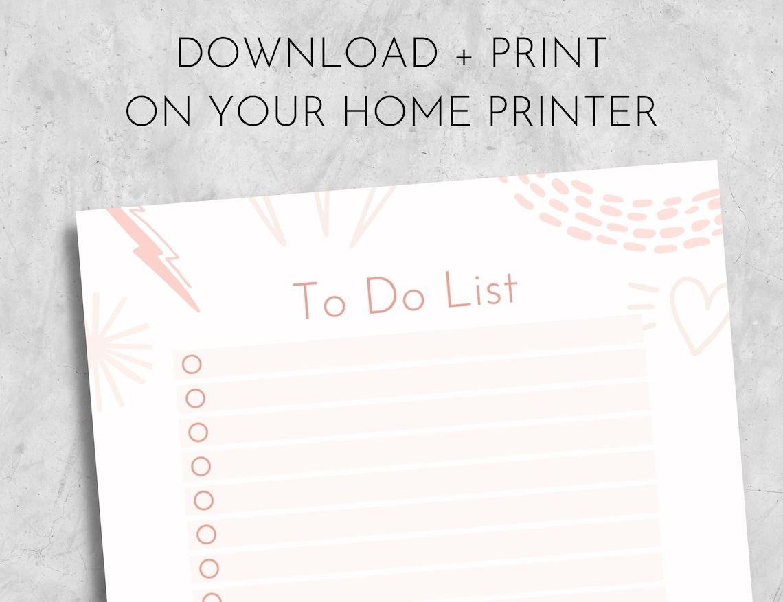 Girl Power to Do List Printable To-do List Digital Download for Girls ...