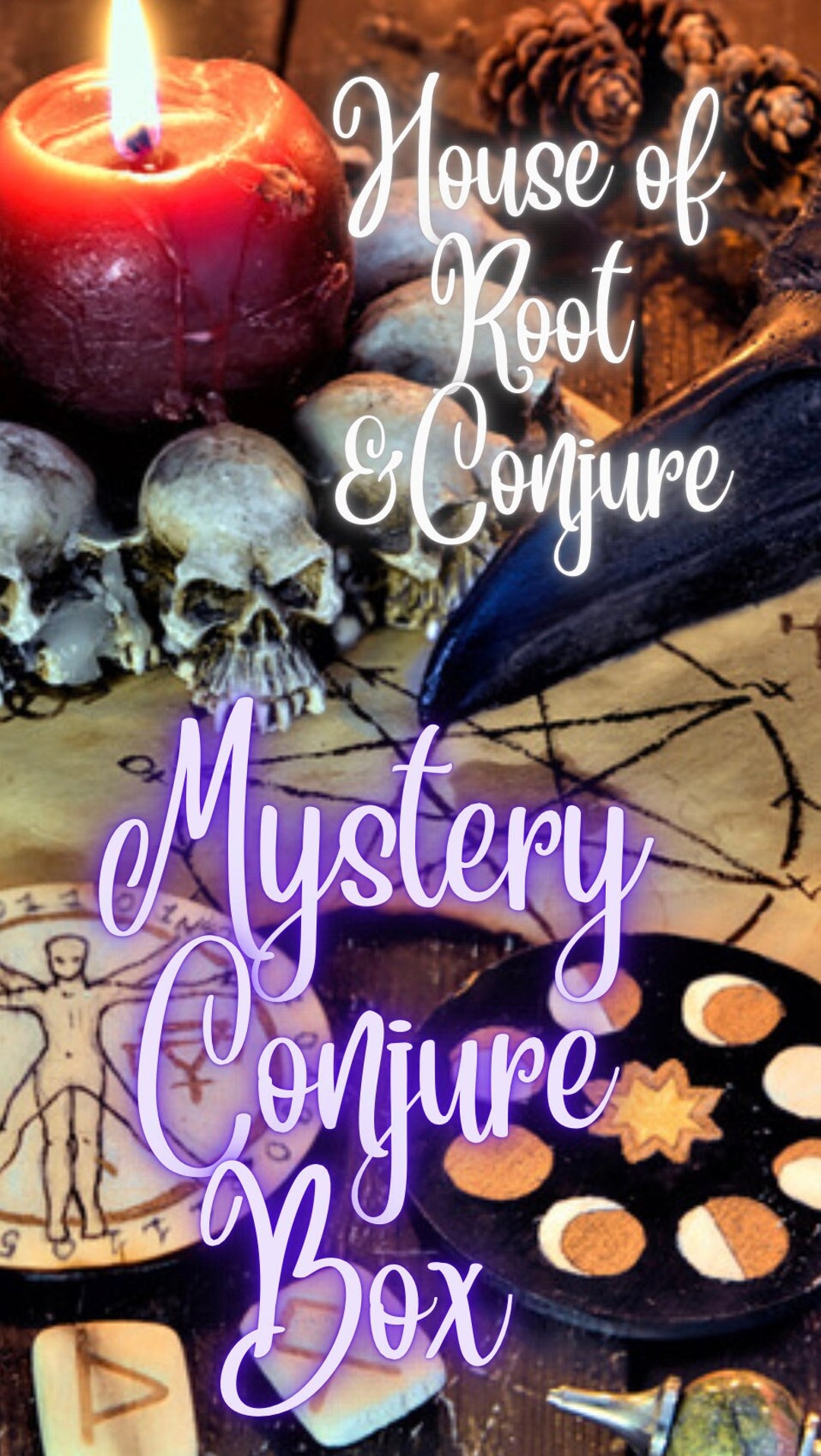 Mystery Witch Conjure Box, Mystery Witchy Box,large Mystery Witch Kit ...