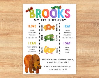 Brown Bear Poster - Etsy