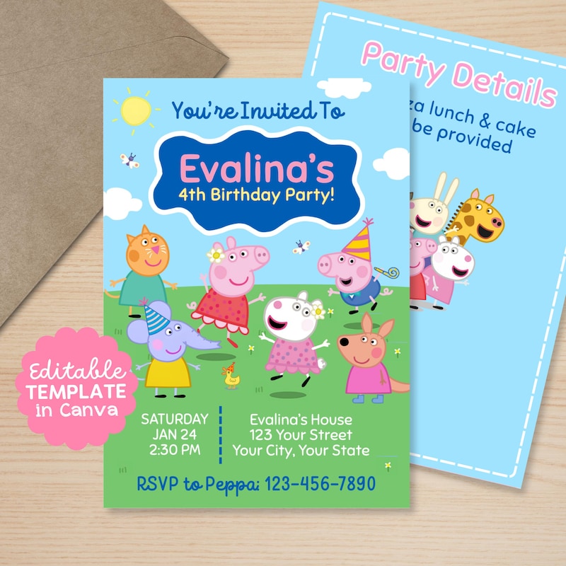 Pink 4 Year Old Cake - Etsy