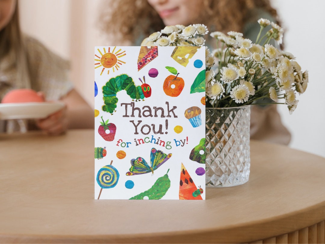 Hungry Caterpillar Thank You Card Instant Download - Etsy