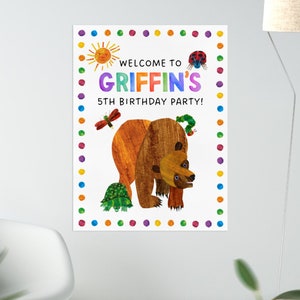 Brown Bear, Brown Bear Hungry Caterpillar World of Birthday Welcome ...