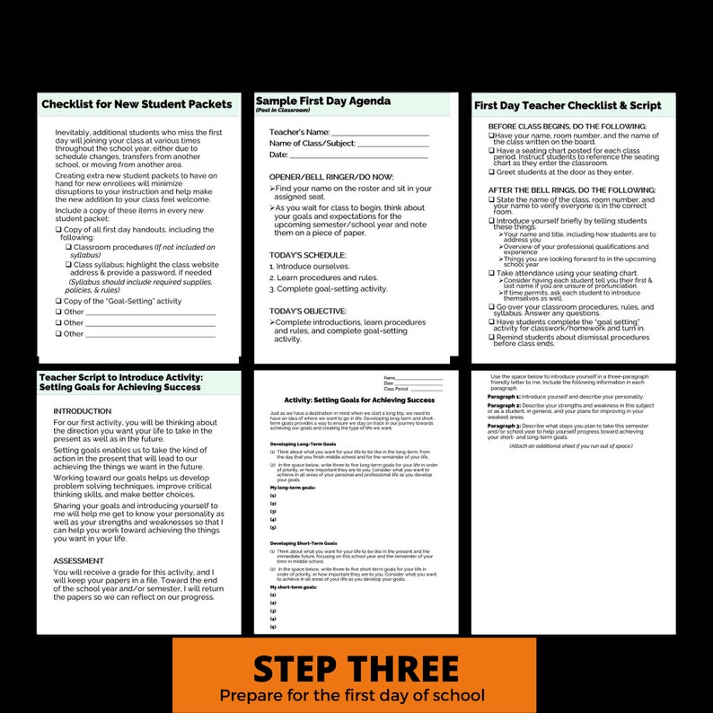Middle School Classroom Management Plan: Printable Teacher's Guide ...