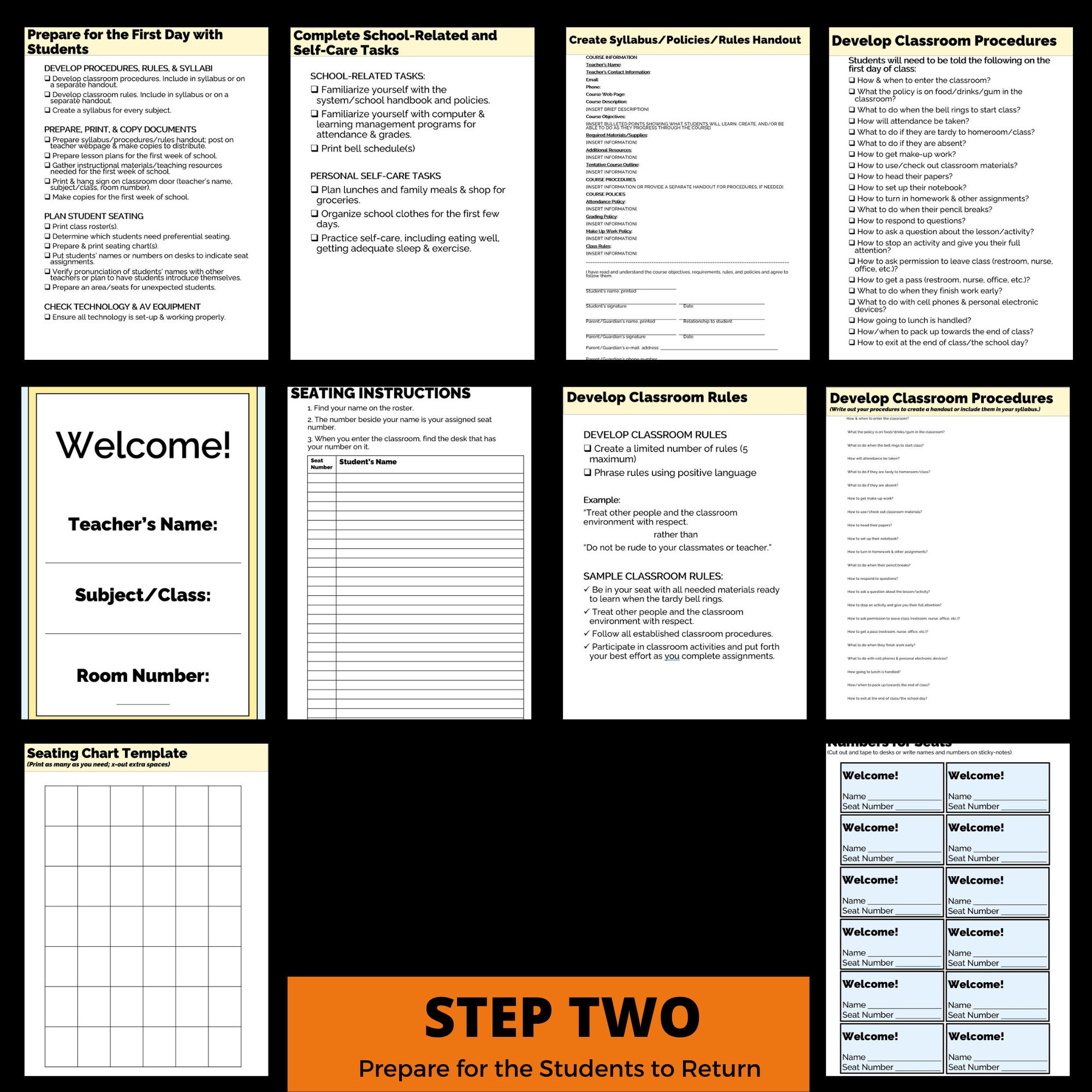 Middle School Classroom Management Plan: Printable Teacher's Guide ...