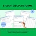 Student Discipline Forms, Student Behavior Tracker & Classroom ...