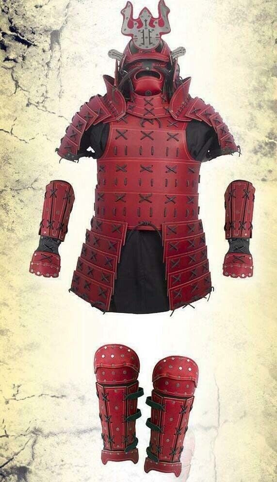 Full Samurai Armor Leather Armor For Larp And Cosplay Etsy