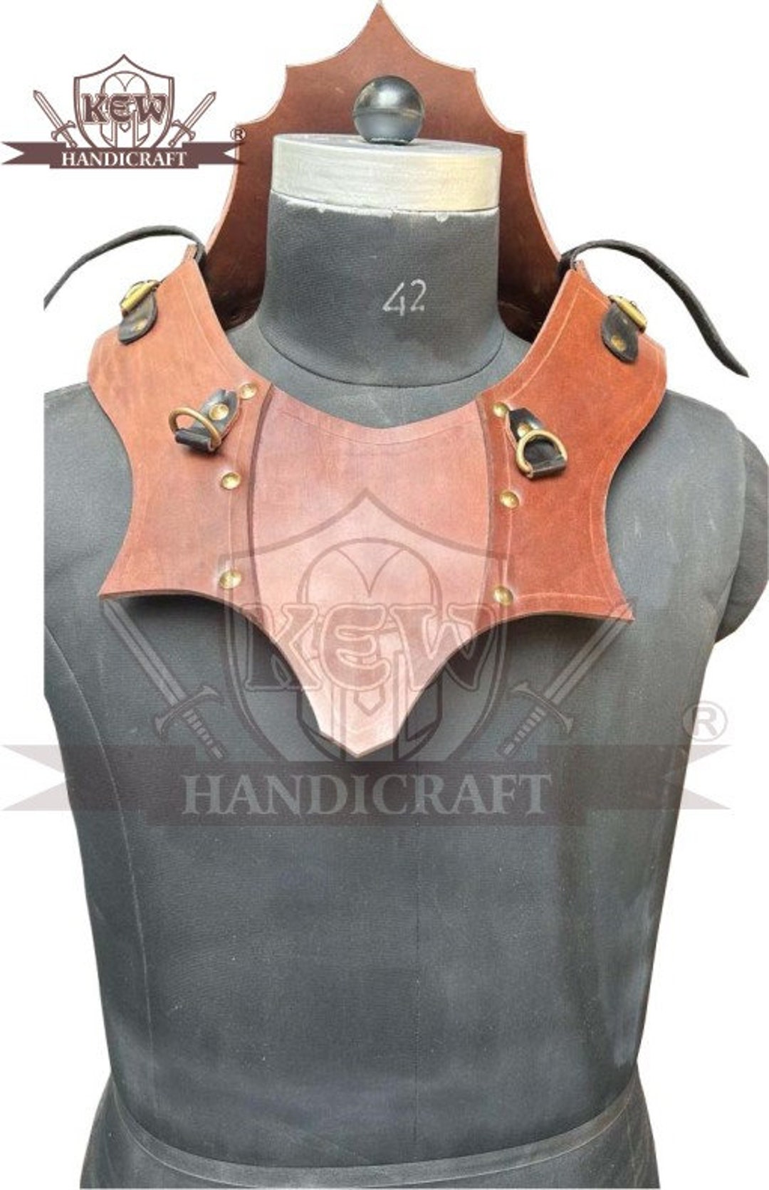 Medieval Leather Brigantine Gorget Delivers GREAT Rapier Armor for Cut ...