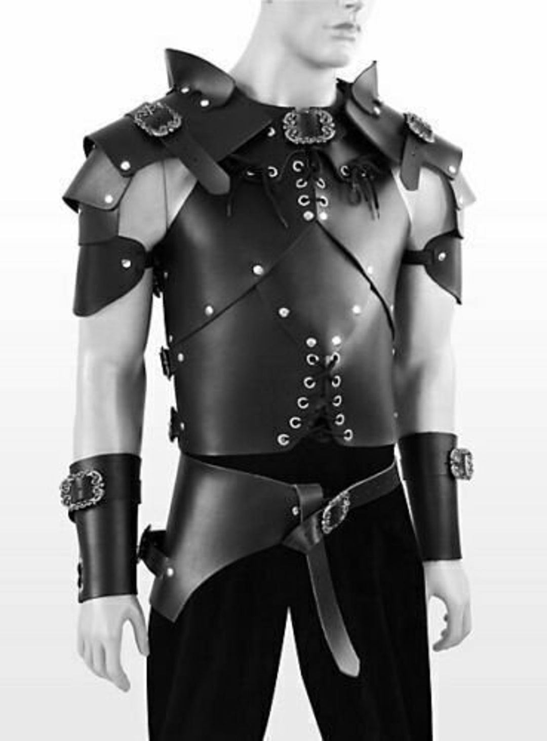 Leather Armour Set Rogue Black Handcrafted Genuine Leather - Etsy