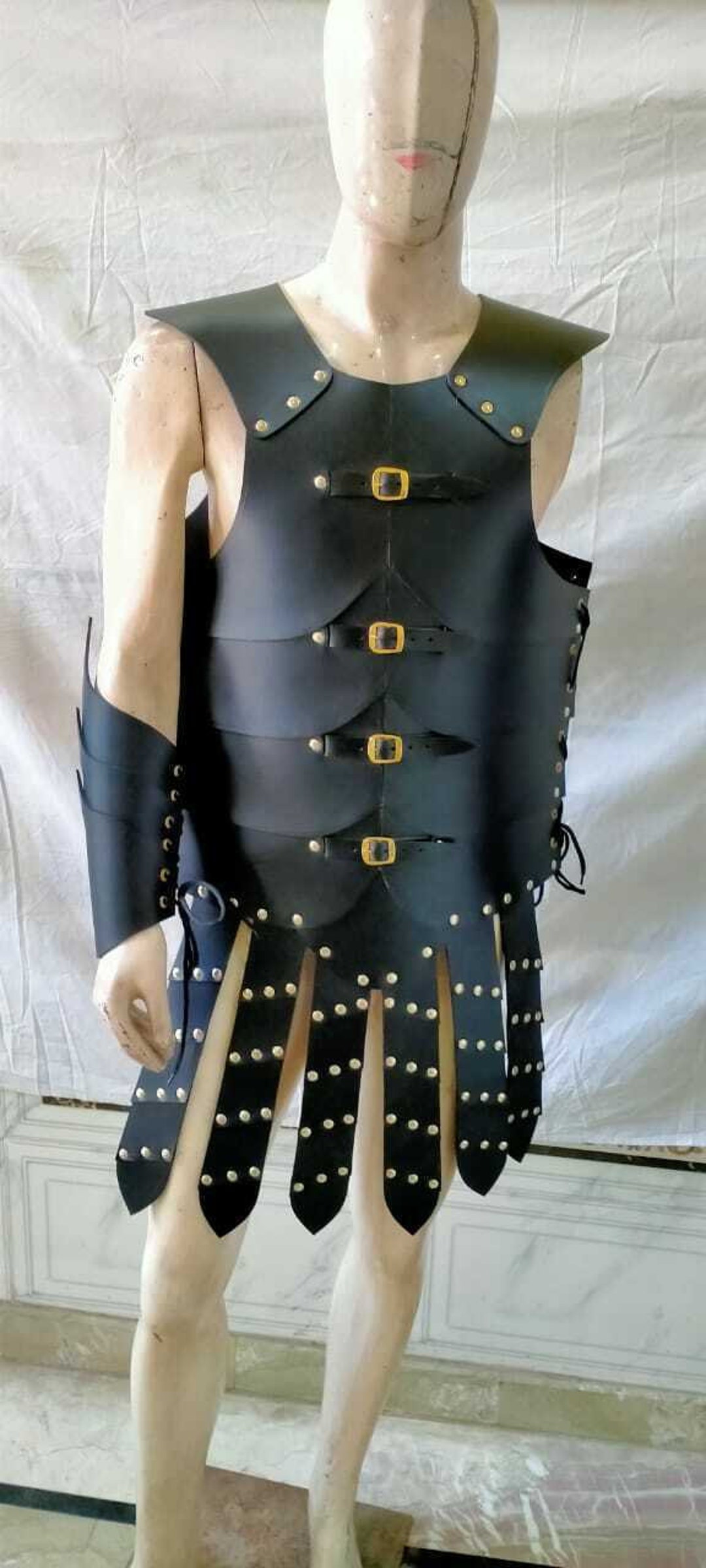 Medieval Vest Armor Strip With Hand Clip LARP/SCA Armour - Etsy
