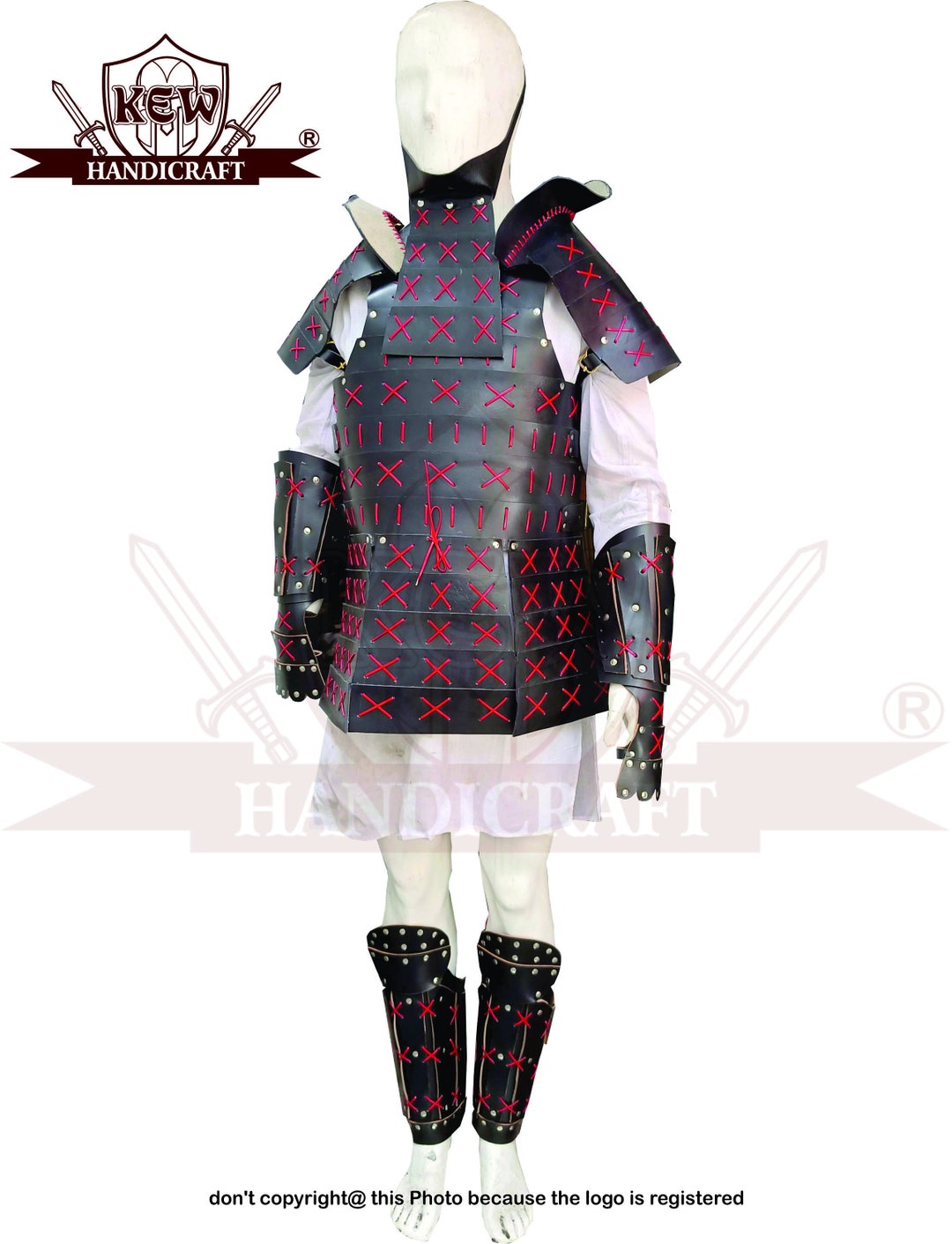 Full Samurai Armor Leather Armor for LARP and Cosplay-1 - Etsy