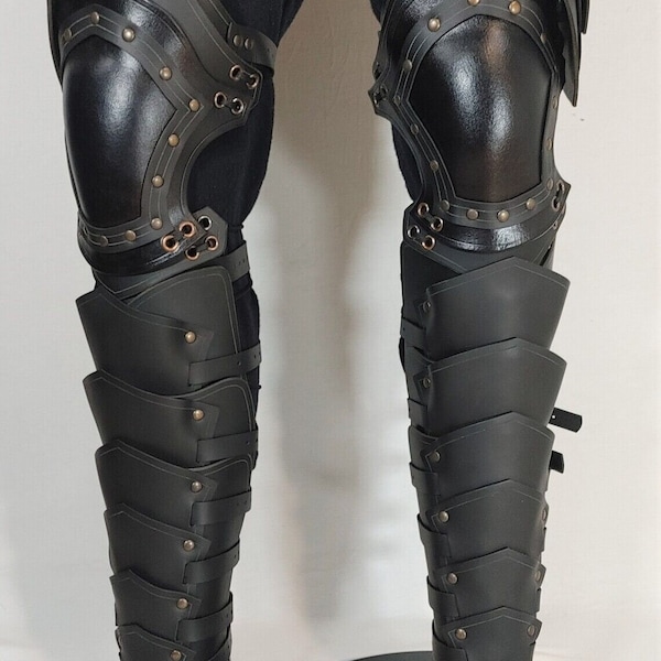Medieval Leather Leg Armor - Etsy