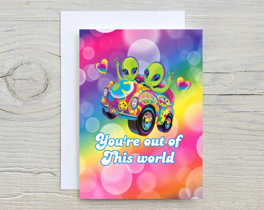 Vintage Inspired Greeting Card 5x7 Alien Out of This World Valentines ...