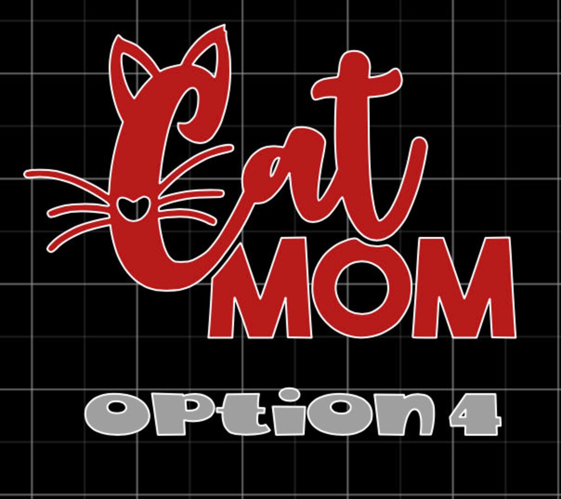Cat Mom Vinyl Decal, Cat Sticker, Cat Decal, Fur Mom, Fur Mama, Car ...