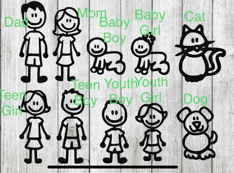 Baby Boy Stick Figures