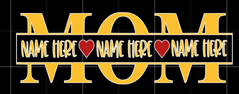 Mom Decal With Kids Names, Mom Decal, Mom Sticker, Mama Sticker, Kids ...