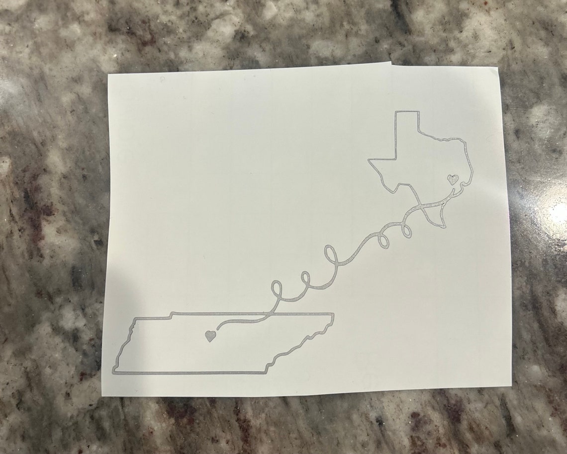 Distance Decal, Distance Between Friends, Distance Between Family ...