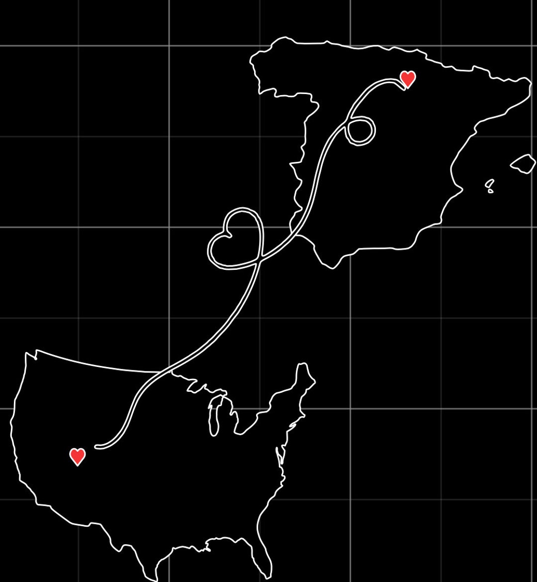 Distance Decal, Distance Between Friends, Distance Between Family ...