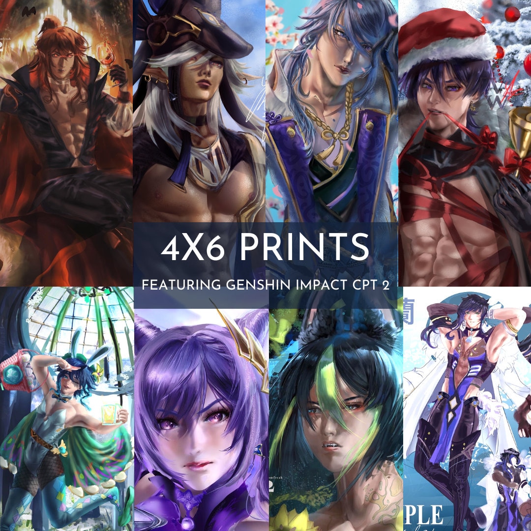 Genshin Impact Prints, Anime Prints, Wall Decor, Cyno, Tighnari, Keqing ...