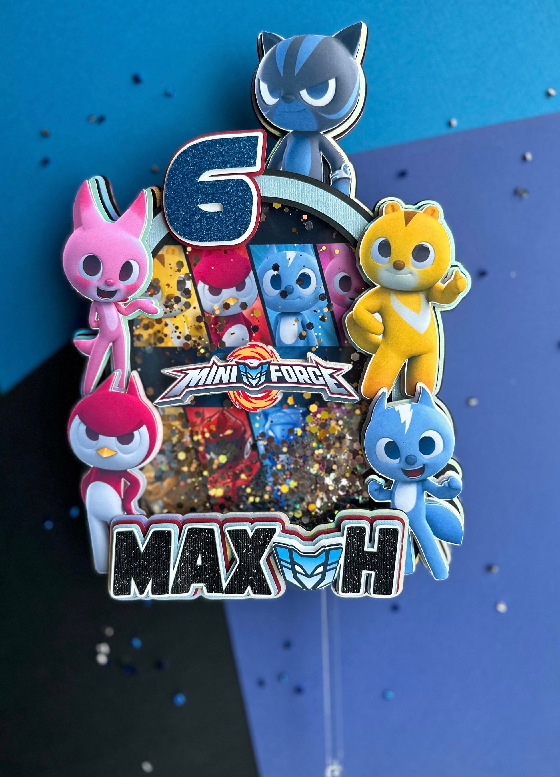 Cake Topper Inspired Mini Force, Miniforce Party, Miniforce Cake - Etsy