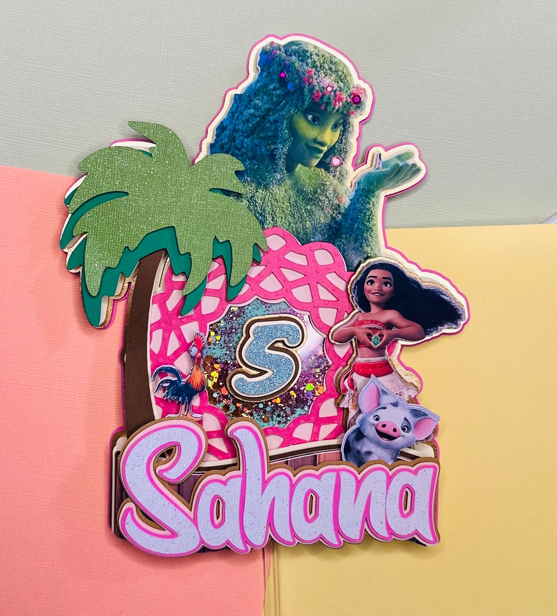 Moana Inspired Cake Topper, Moana Cake Topper, Moana Party, Hawaii ...