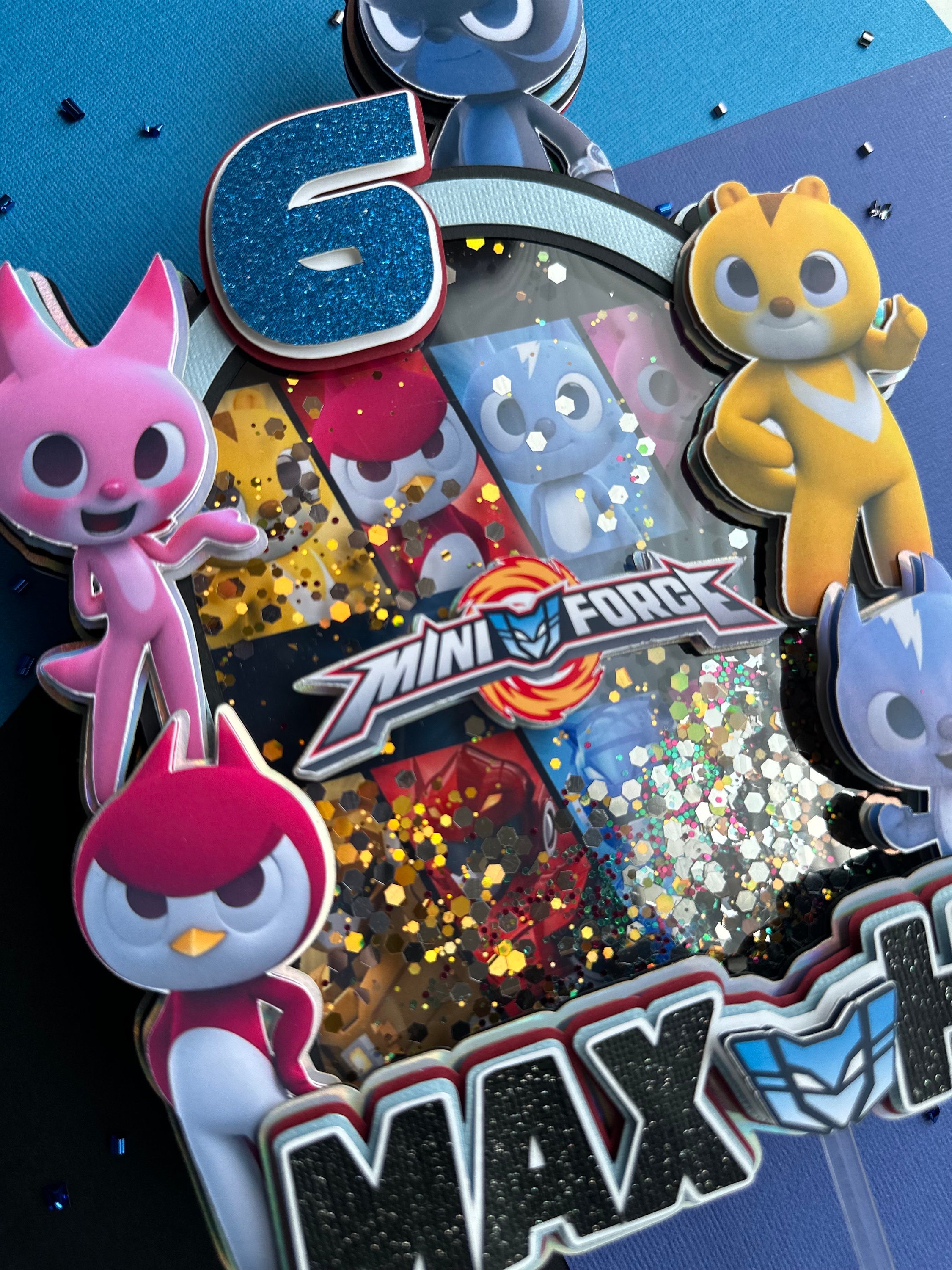 Cake Topper Inspired Mini Force, Miniforce Party, Miniforce Cake - Etsy