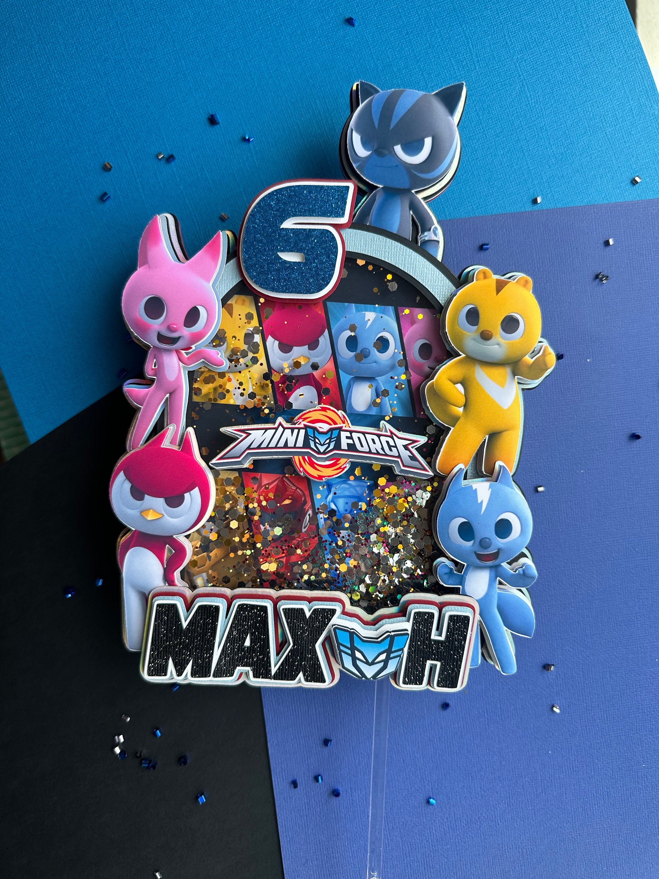 Cake Topper Inspired Mini Force, Miniforce Party, Miniforce Cake - Etsy