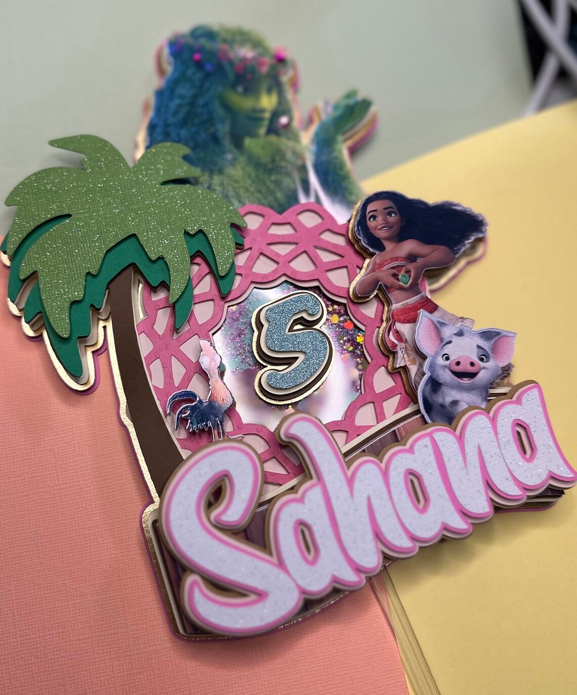 Moana Inspired Cake Topper, Moana Cake Topper, Moana Party, Hawaii ...