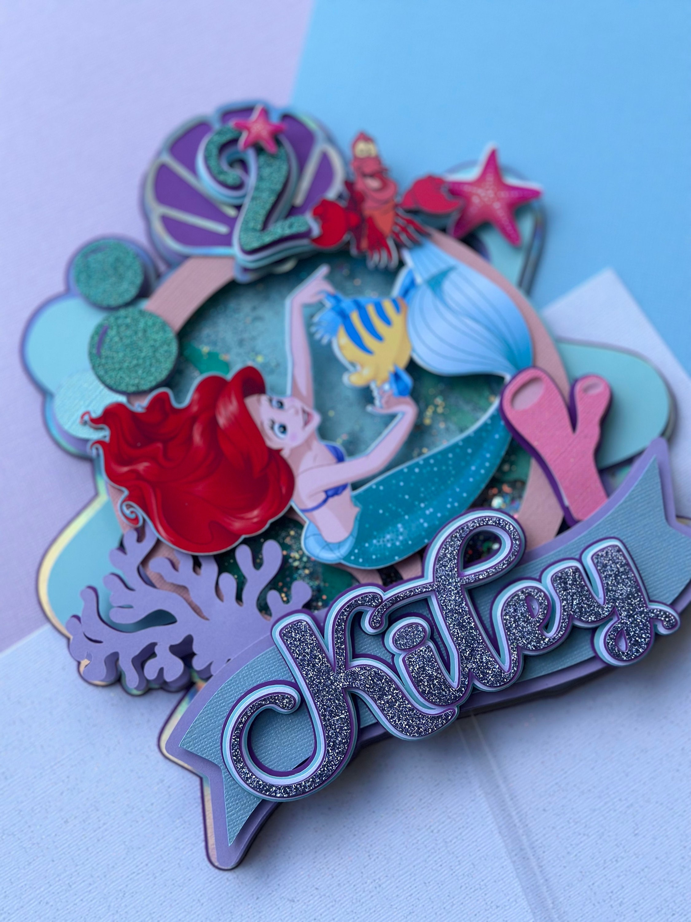 Ariel Cake Topper, Mermaid Cake Topper, Little Mermaid - Etsy