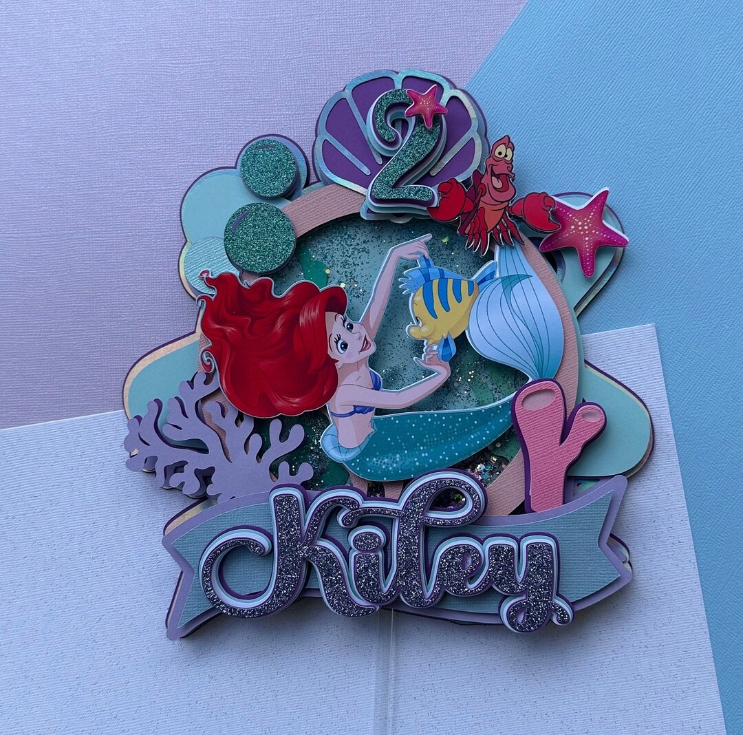 Ariel Cake Topper, Mermaid Cake Topper, Little Mermaid - Etsy