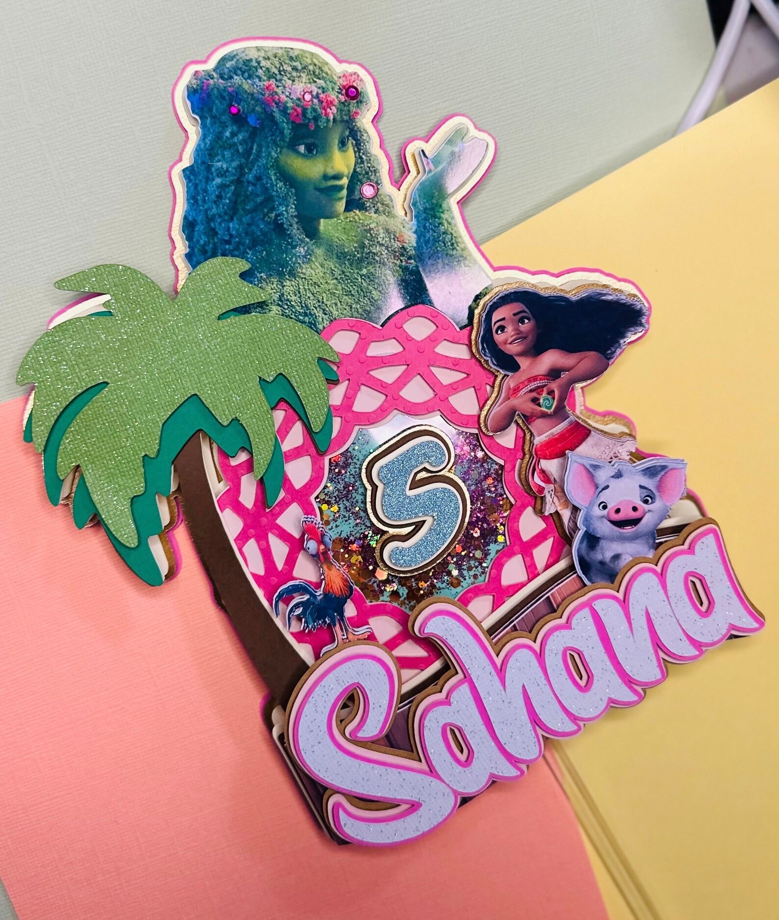Moana Inspired Cake Topper, Moana Cake Topper, Moana Party, Hawaii ...
