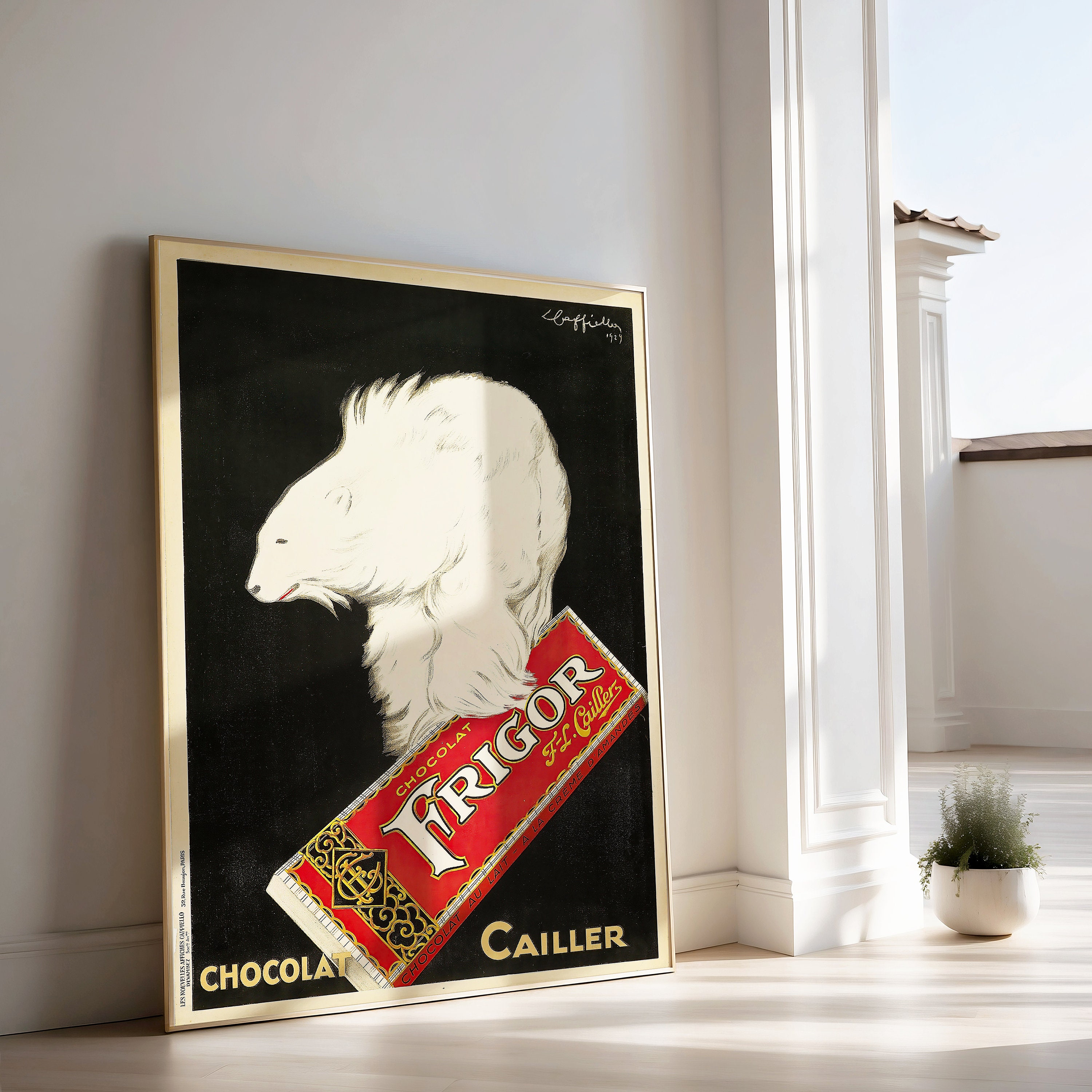 Chocolat Cailler 1925 Vintage Poster, Leonetto Cappiello Classic ...