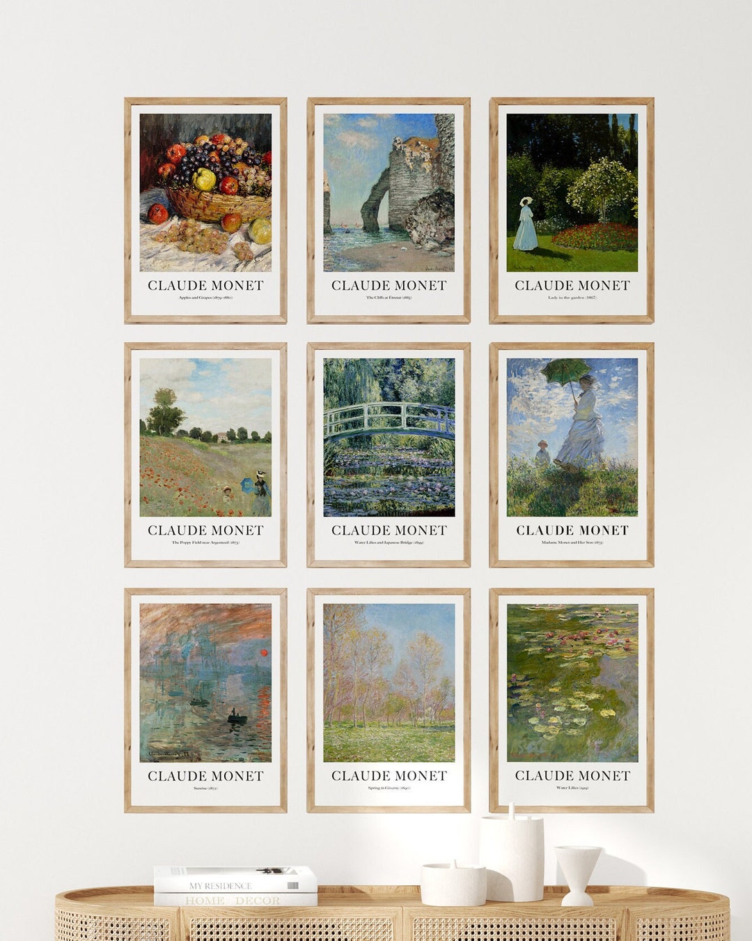 Monet Masterpieces Downloadable Posters Wall Art, Premium Digital Art ...
