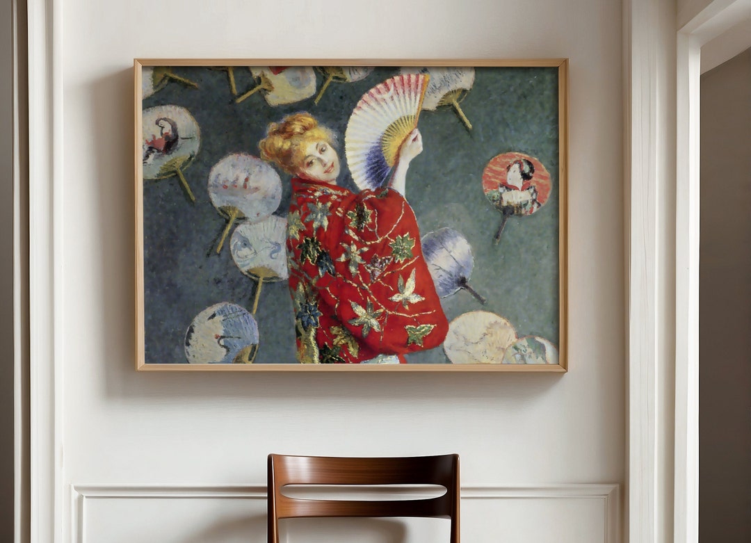 Monet Digital Print, Camille Monet in Japanese Costume , Claude Monet ...