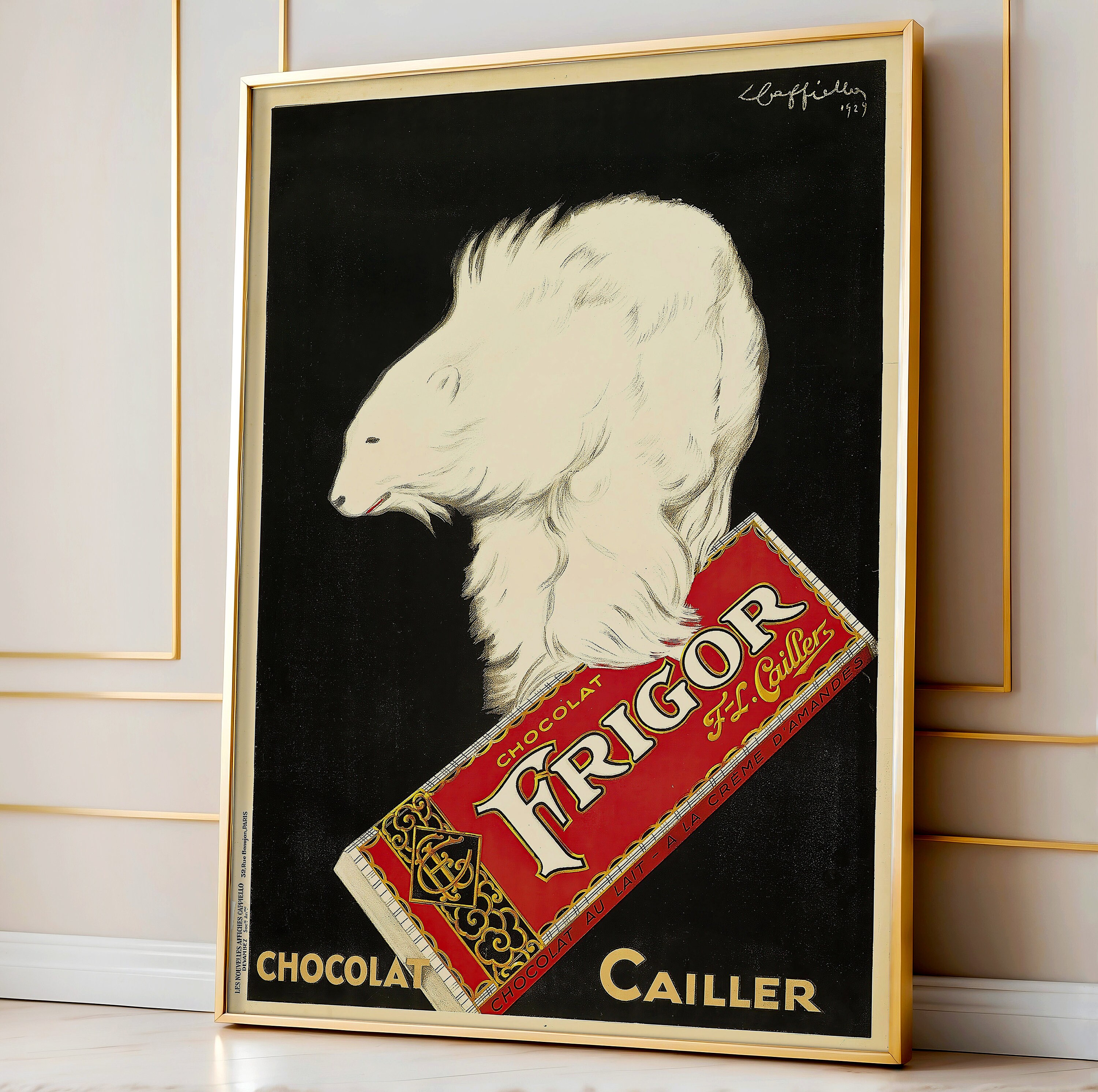 Chocolat Cailler 1925 Vintage Poster, Leonetto Cappiello Classic ...