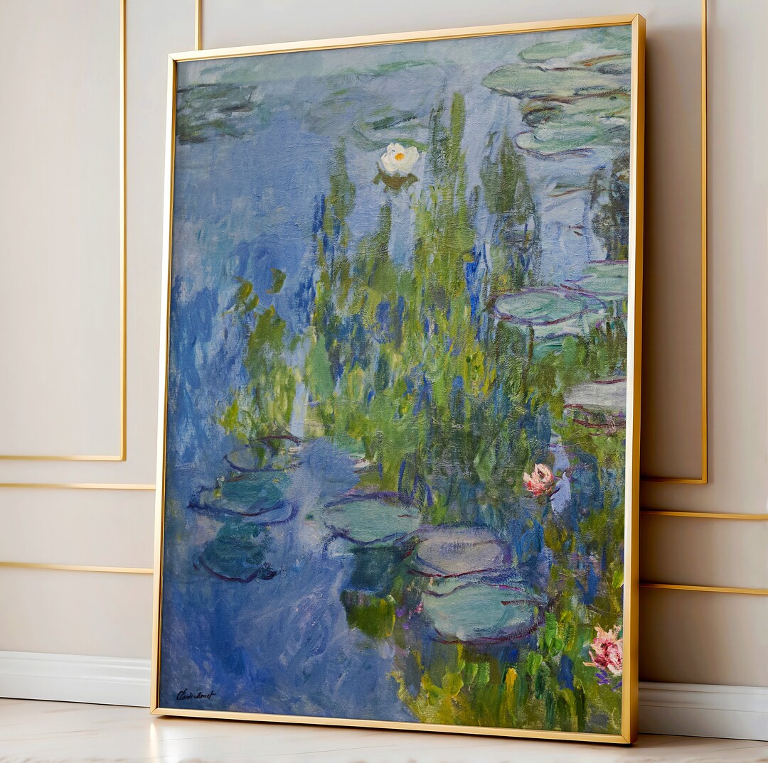 Water Lilies 1915 Art Print, Claude Monet Impressionist Pond Scene, FSC ...