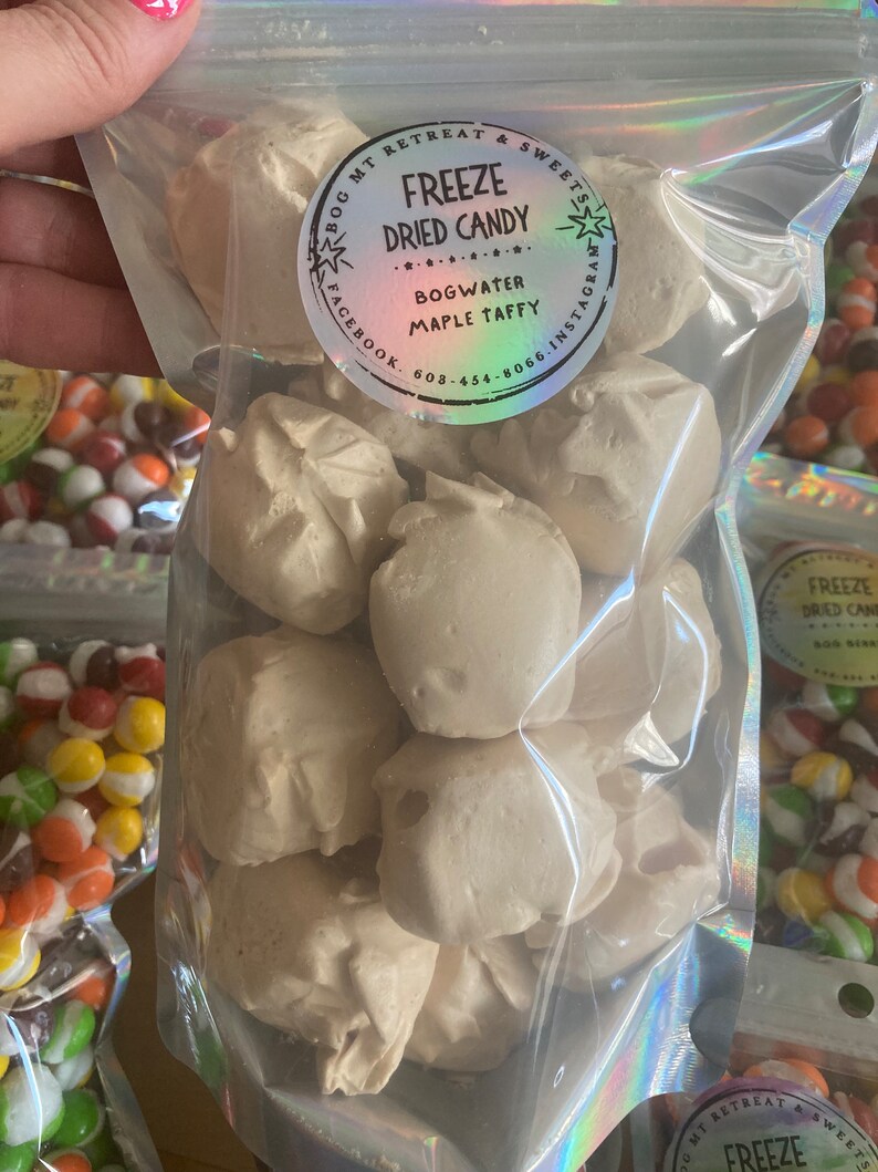 Maple Freeze Dried Taffy. Melts in Your Mouth. Saltwater Taffy Turned ...