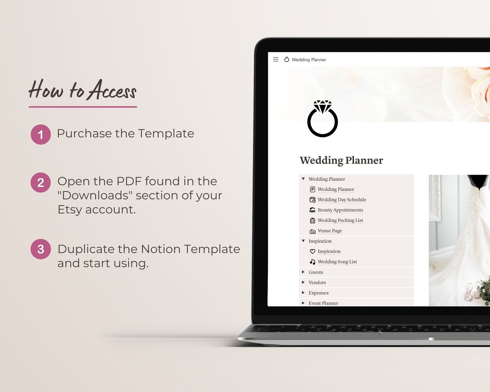 Notion Template Bundle With Wedding Planning Template - Etsy