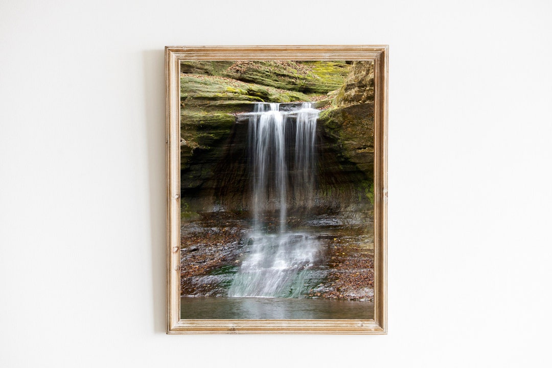 Matthiessen State Park Waterfall Photo: Serene Nature Wall Art - Etsy