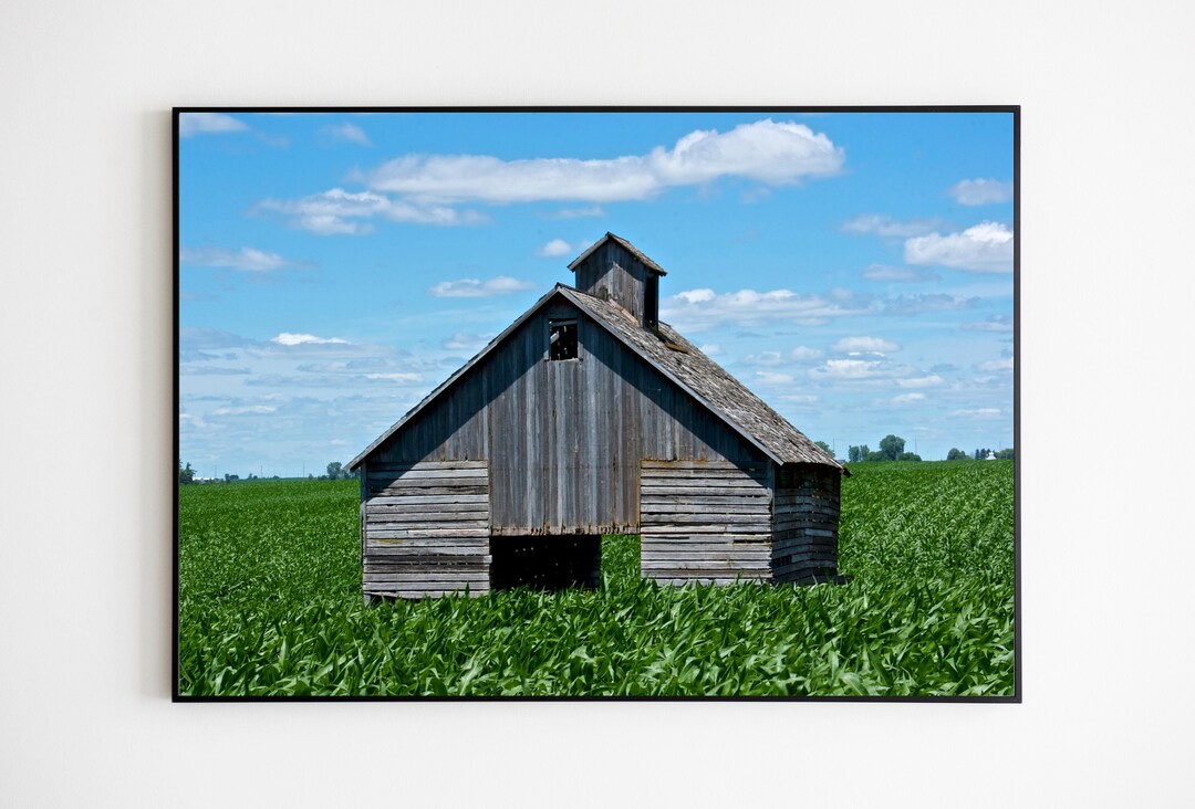 Old Barn in the Field, Highway 30 Scenes, Images of Midwestern Beauty ...