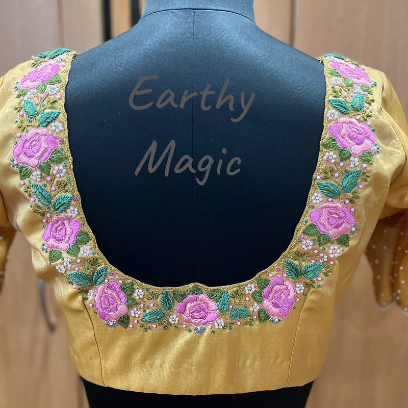 Maggam Work Blouse - Etsy