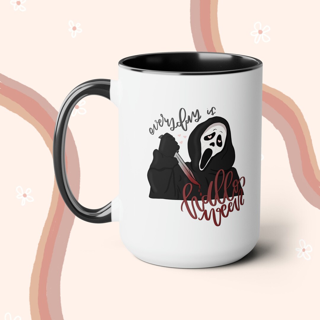 Ghostface Everyday is Halloween Two-tone Mug - Etsy