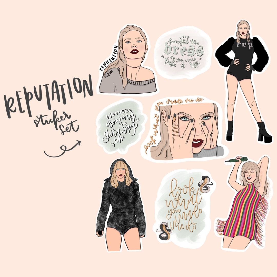 Reputation Sticker Set - Etsy