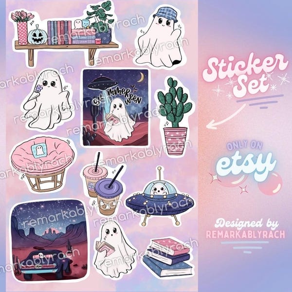 Halloween Stickers - Etsy