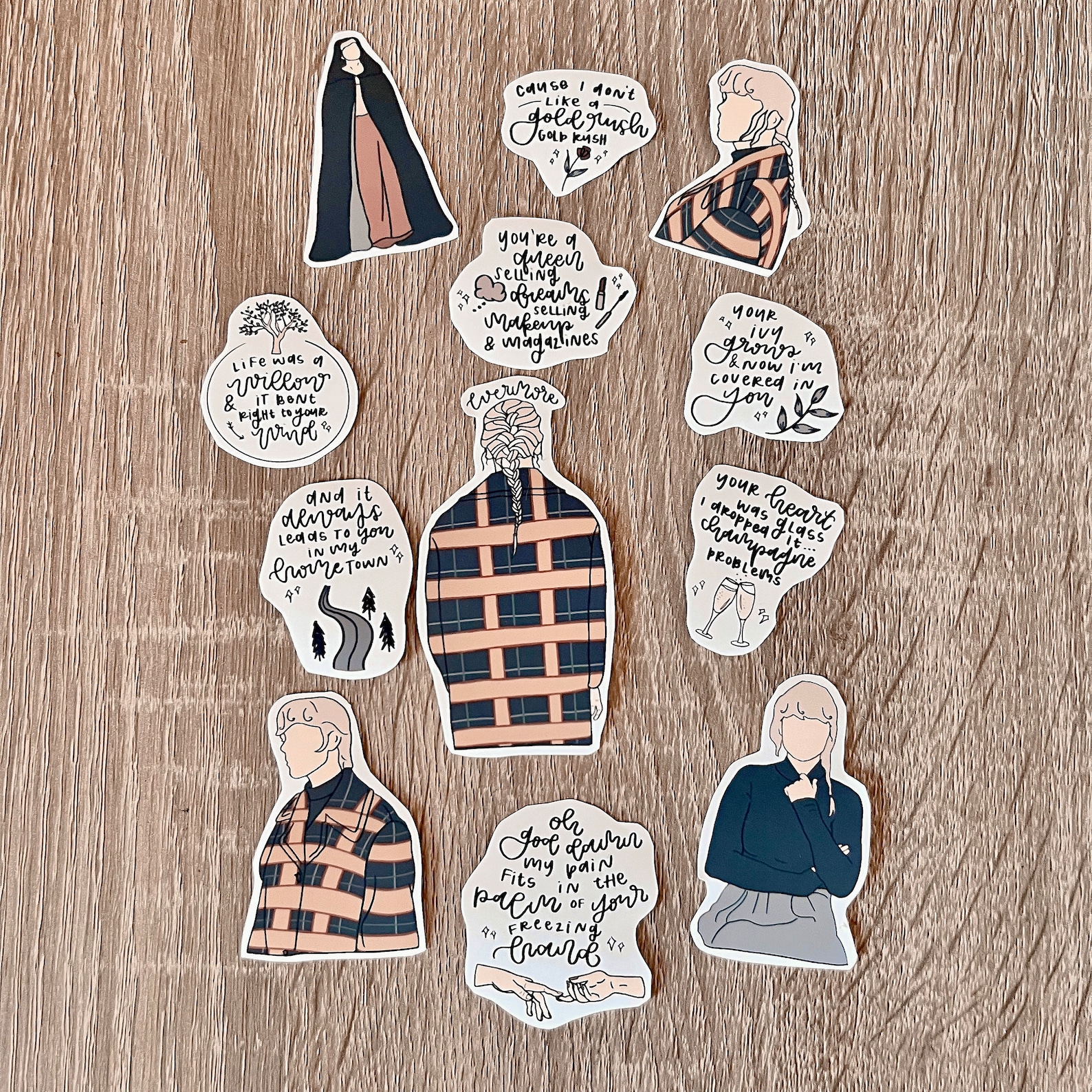 Evermore Sticker Set - Etsy